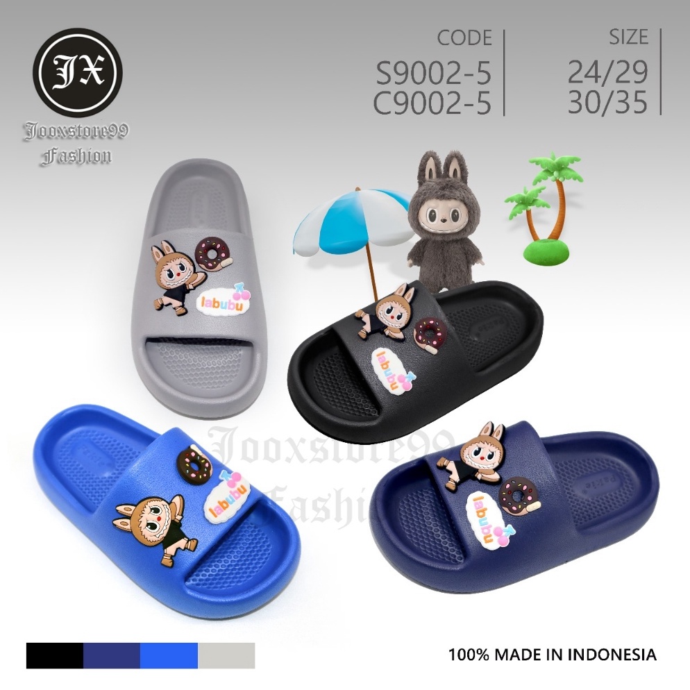 Jual Harga Bersahabat Sandal Selop Anak Labubu Sendal Karakter Labubu ...