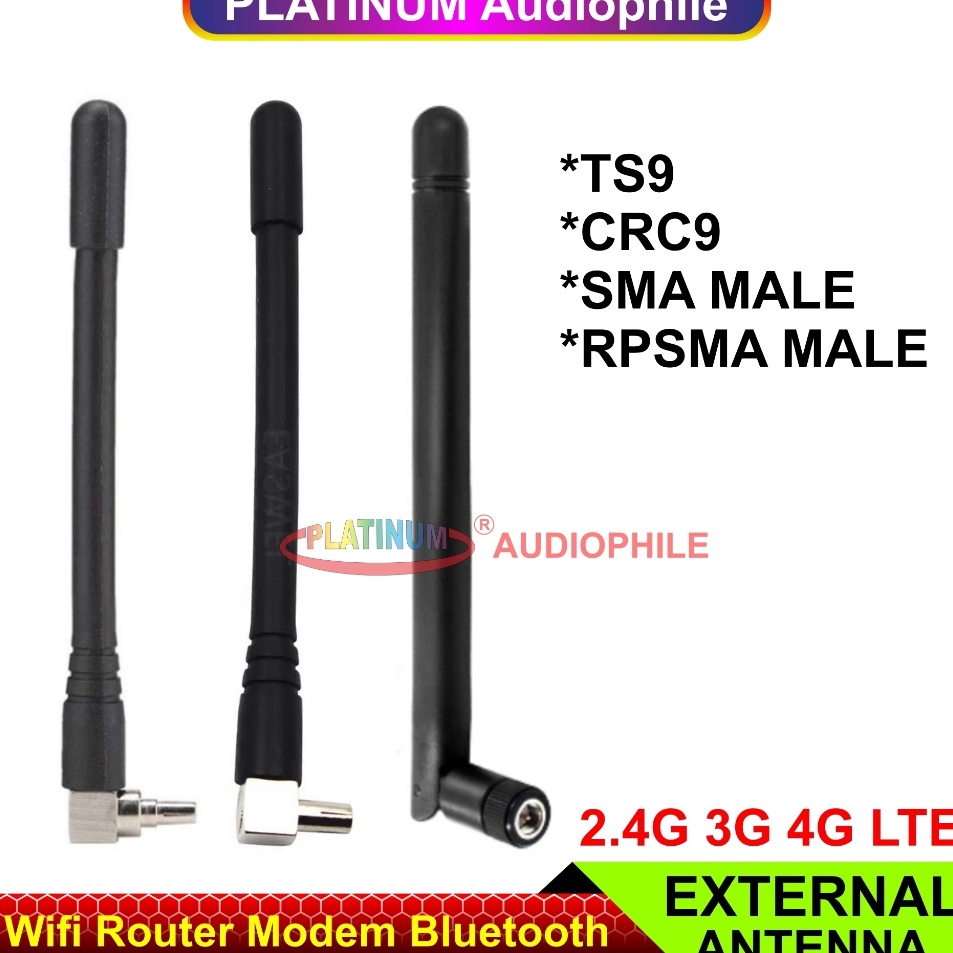 Jual Antena External Eksternal Wifi Modem Router uetooth SMA SMA TS9 ...
