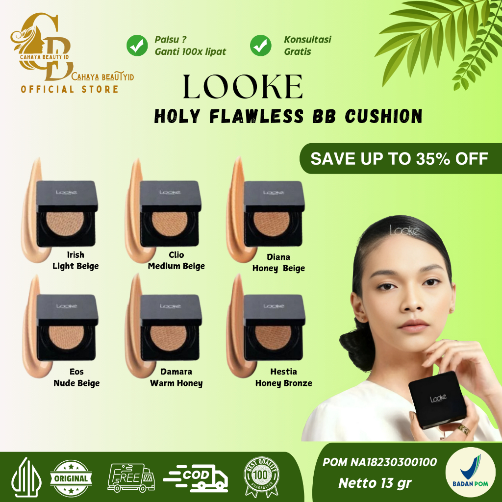 Jual Looke Holy Flawless BB Cushion / BB Cream BB Cushion looke ...
