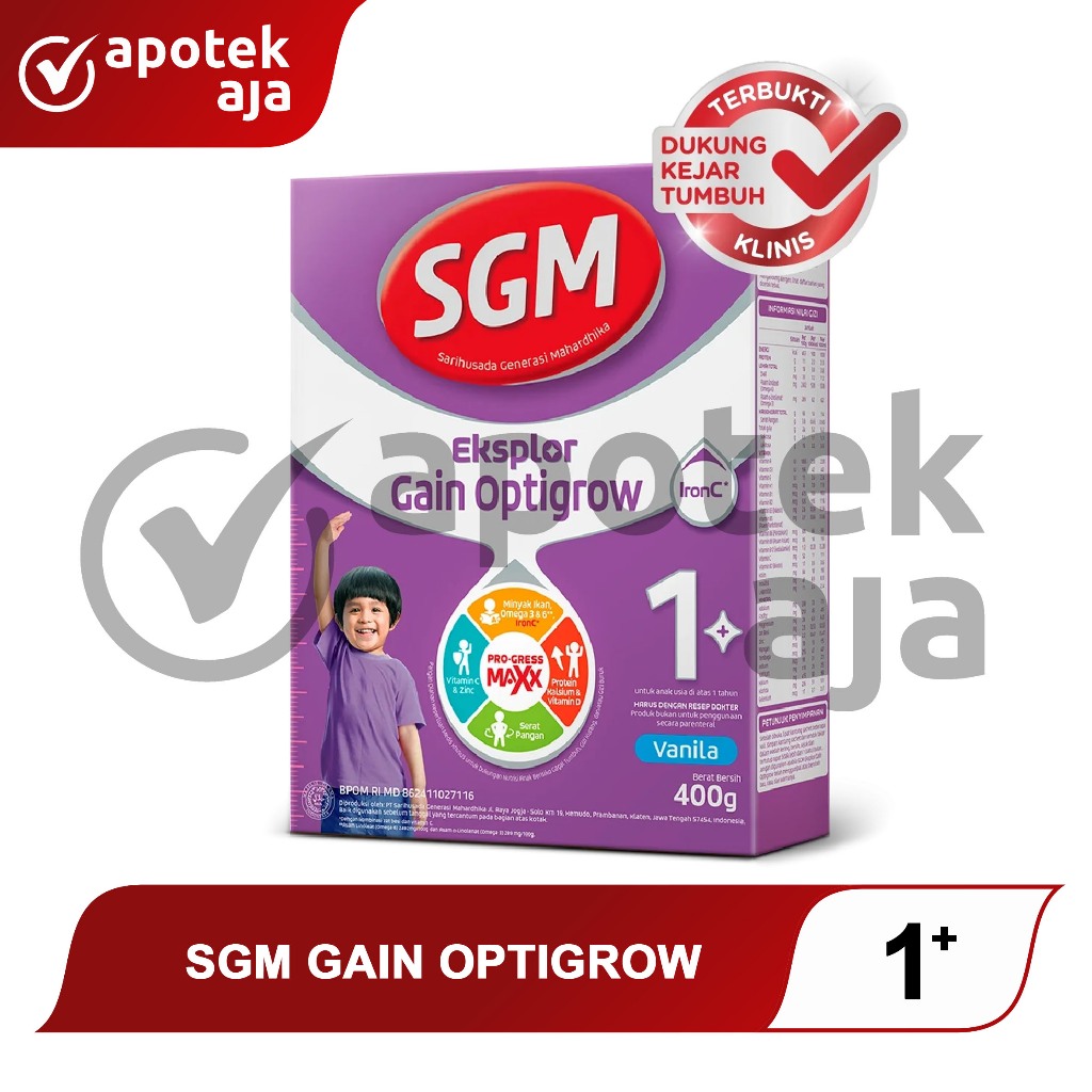 Jual SGM EKSPLOR GAIN OPTIGROW 400GR | Shopee Indonesia