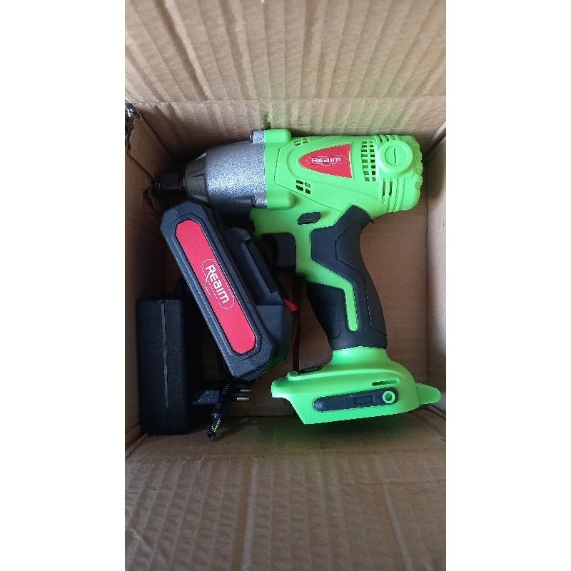 Jual Reaim Cordless impact wrench mesin buka tutup baut impek impect ...