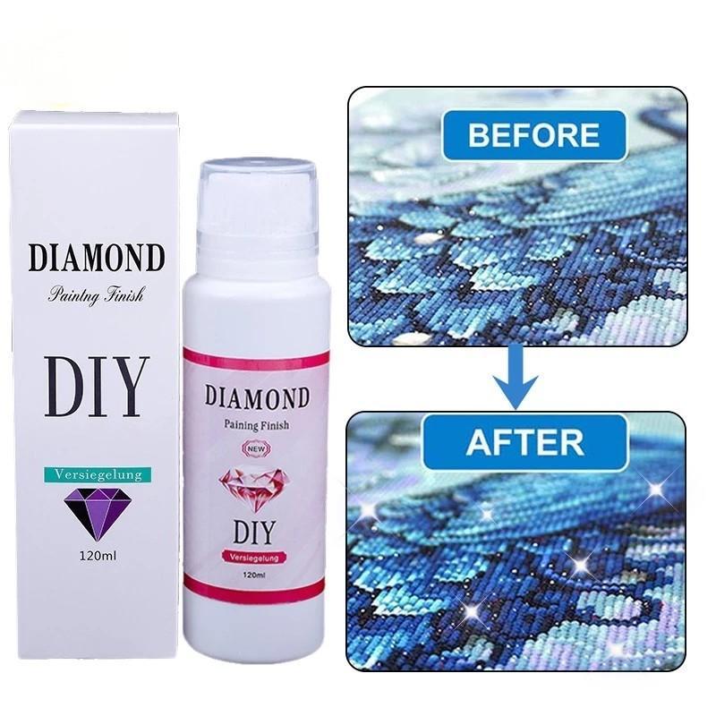 Jual Lem Segel Lukisan Berlian 120ML/ Sealer Permanent Hold Shine Effect Agent /Lem Lukisan ...