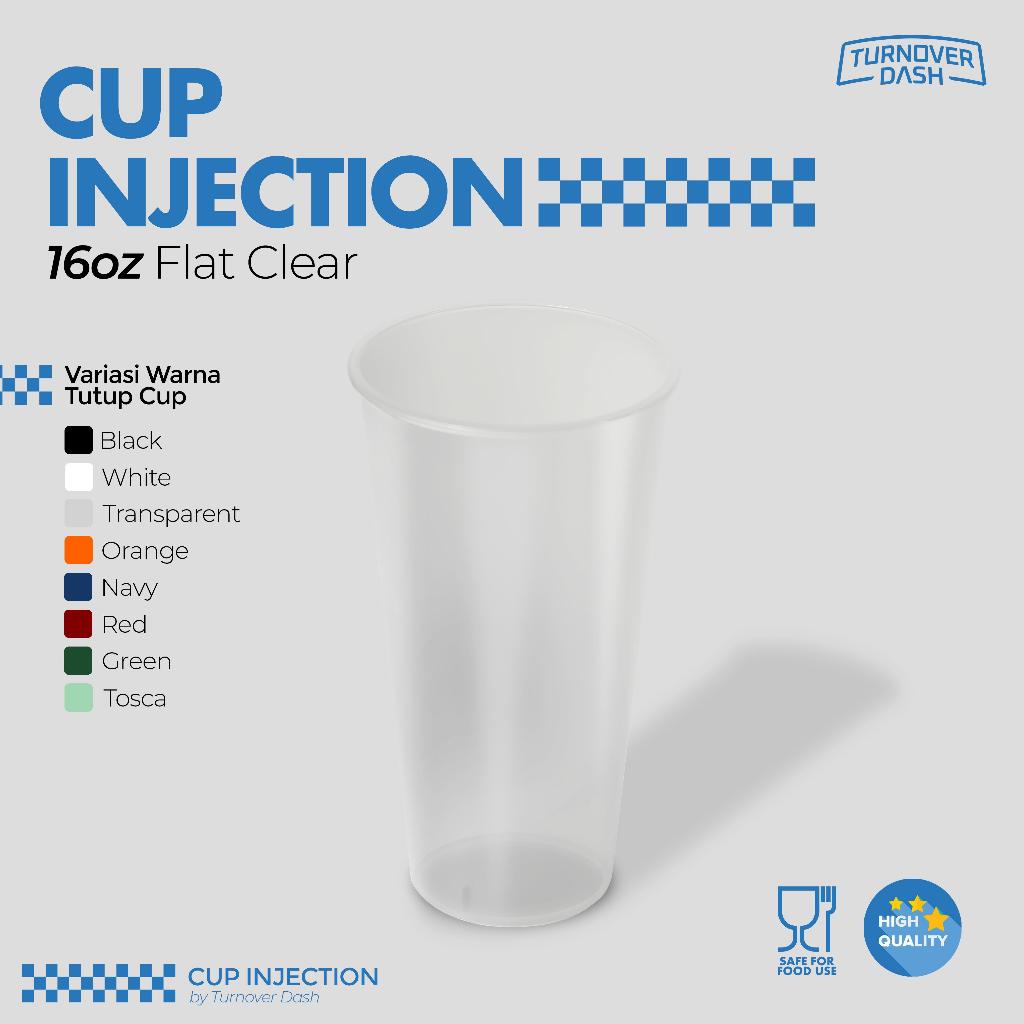 Jual Cup PP Injection / Gelas Plastik 16 oz / (isi 25 pcs) | Shopee ...
