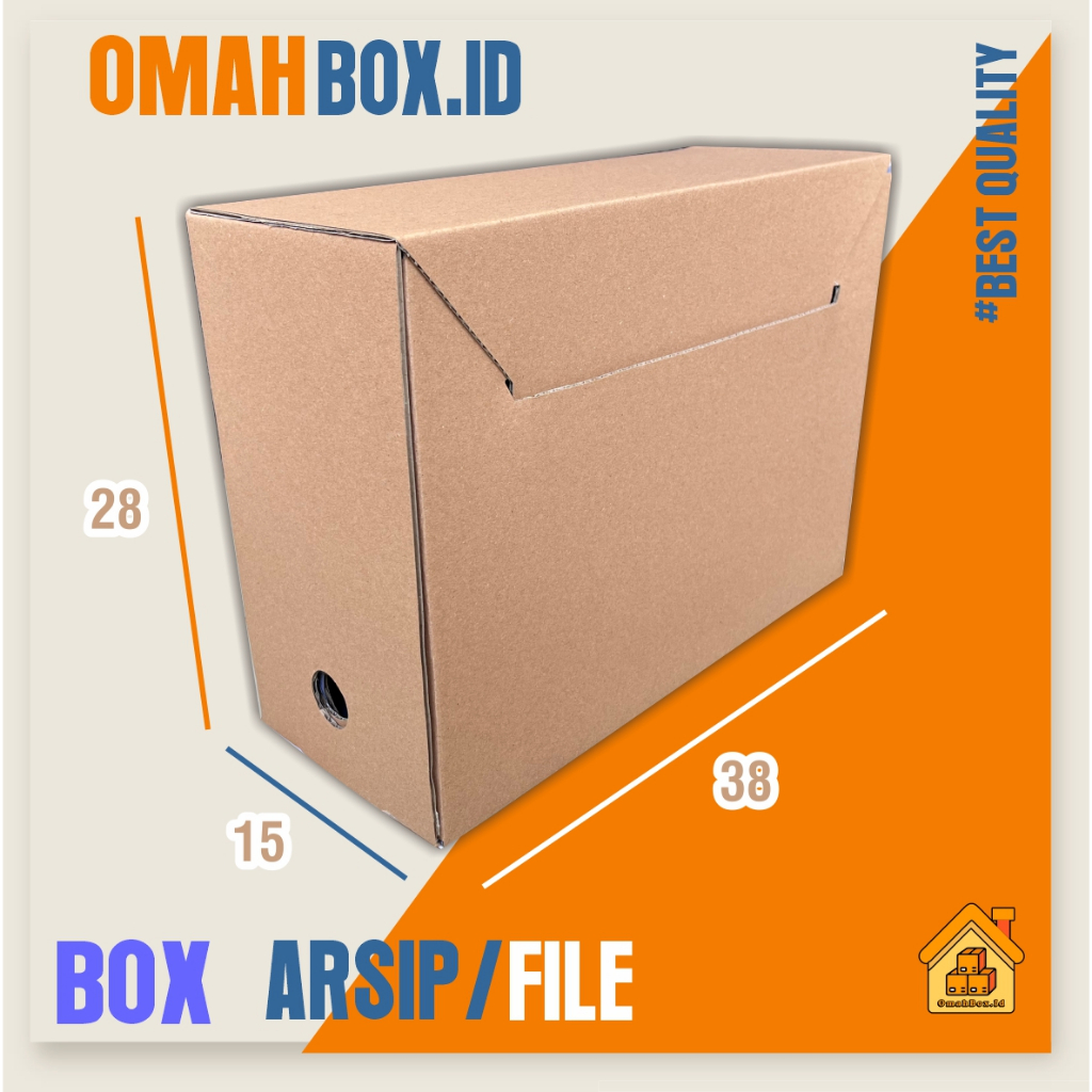 Jual Kardus box arsip/file 38x15x28 cm PREMIUM | box dokumen | kardus file | dus arsip | kotak ...