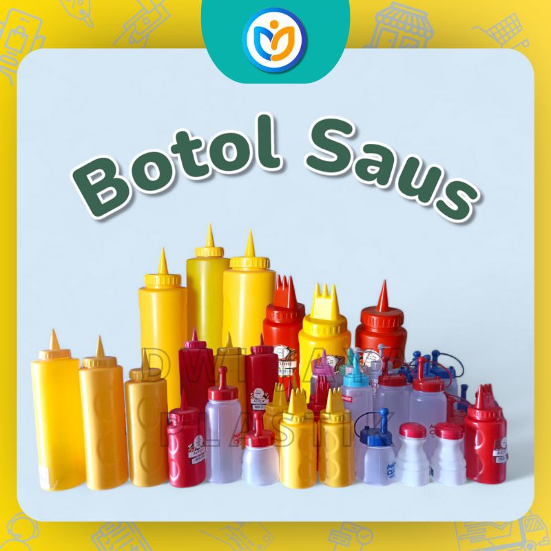 Jual botol saus / botol kecap (sauce keeper) - berbagai ukuran, botol ...