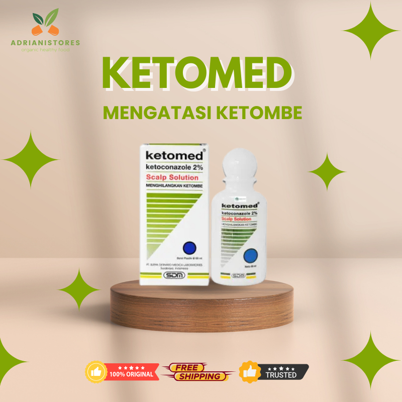 Jual Ketomed 2% Scalp Solution 60 mL / Ampuh Menghilangkan Ketombe ...