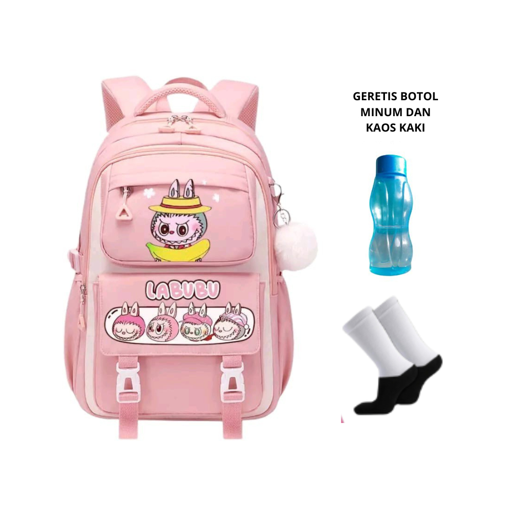 Jual Tas Sekolah Anak Perempuan Tas Ransel Lucu Karakter Labubu Tas Sekolah SD | Shopee Indonesia