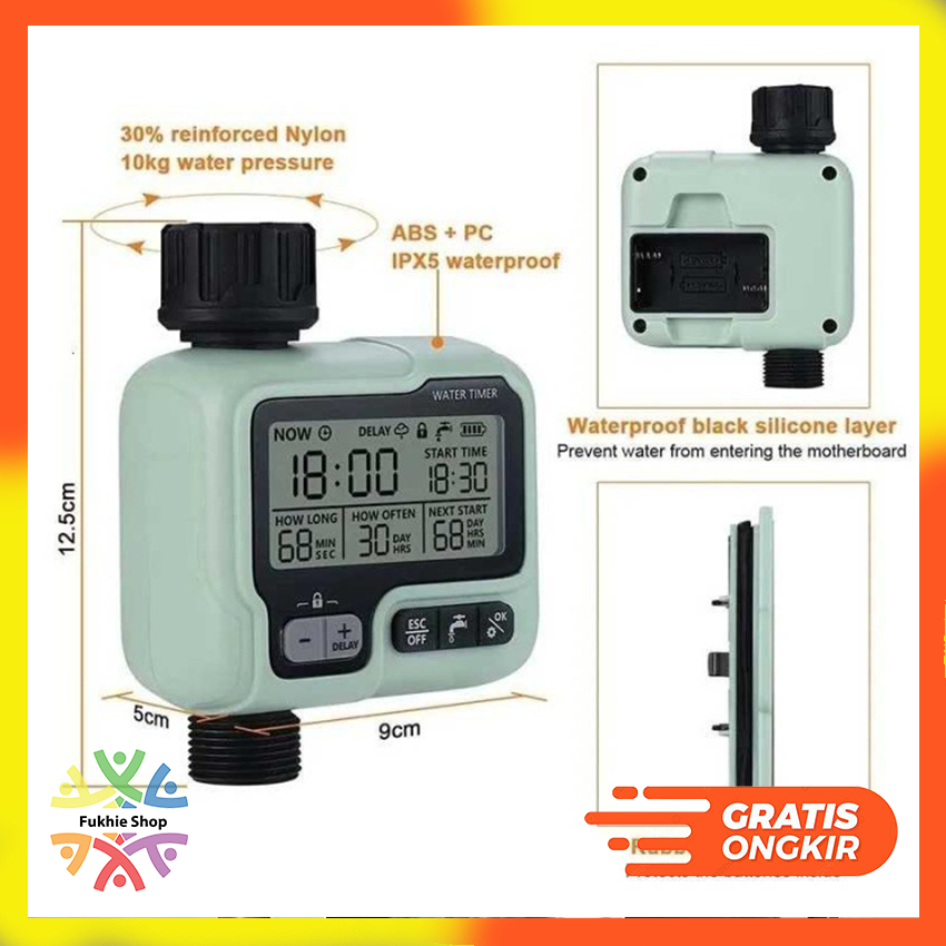 Jual Timer Penyiram Tanaman Otomatis Digital Automatic Watering Irigasi ...