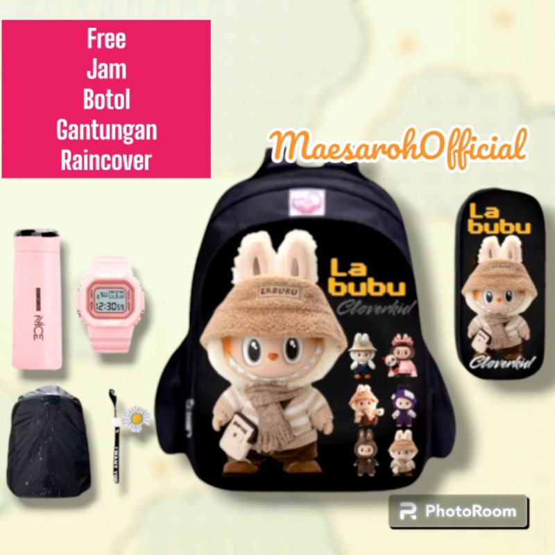 Jual VIRAL LABUBU TAS Sekolah Anak Karakter Boneka Labubu TAS Ransel Labubu TK SD Bisa COD ...