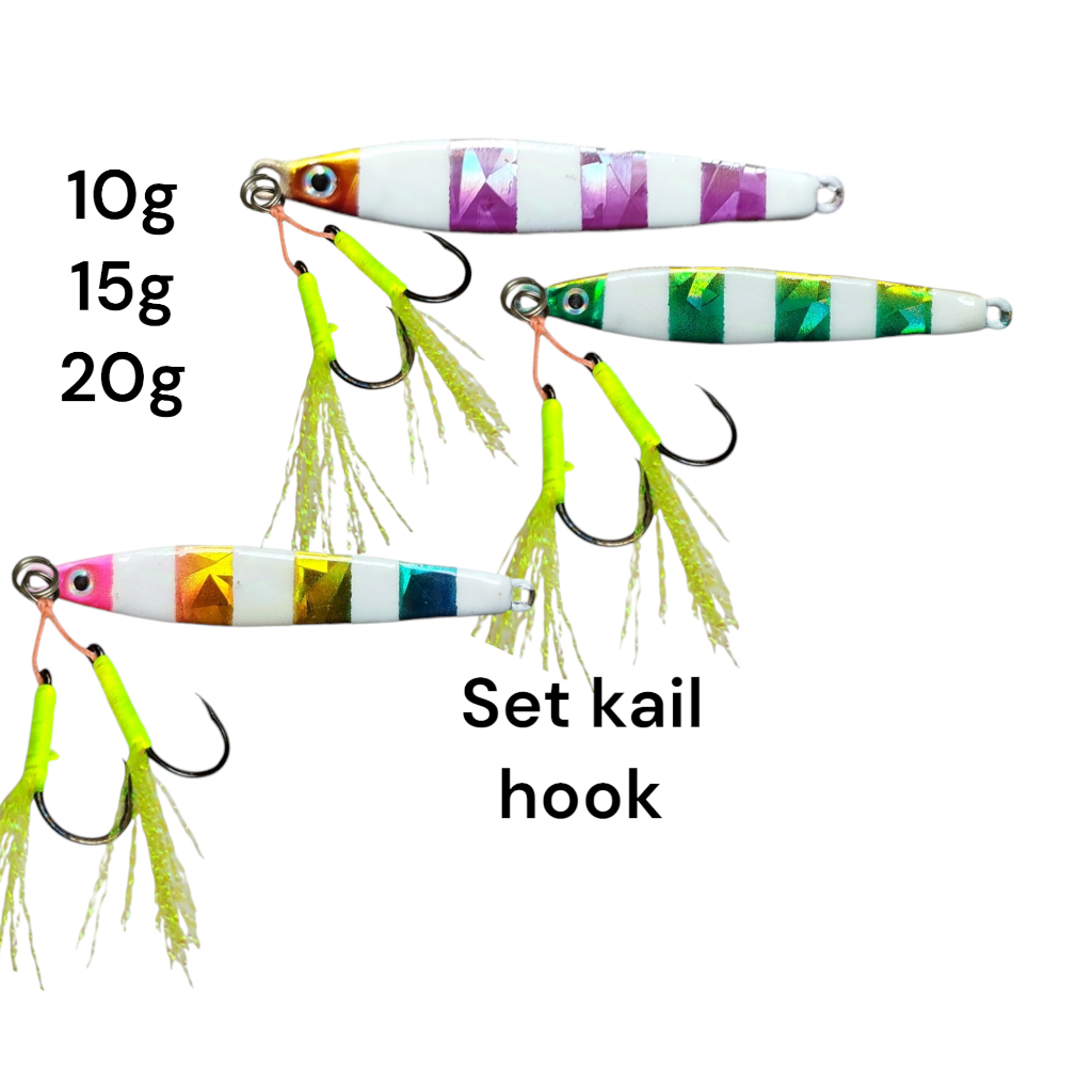 Jual blanka Micro Jig Kiler 10gr,15g,20g Mikro Jig Umpan Pancing 10g ...