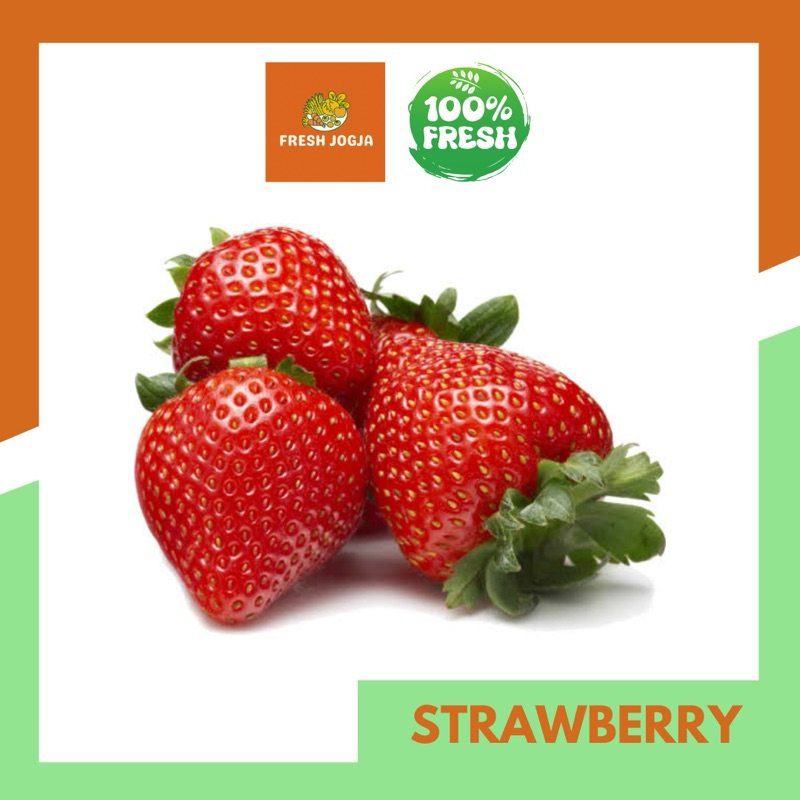 Jual Buah Strawberry per Pack | Fresh Jogja | Shopee Indonesia
