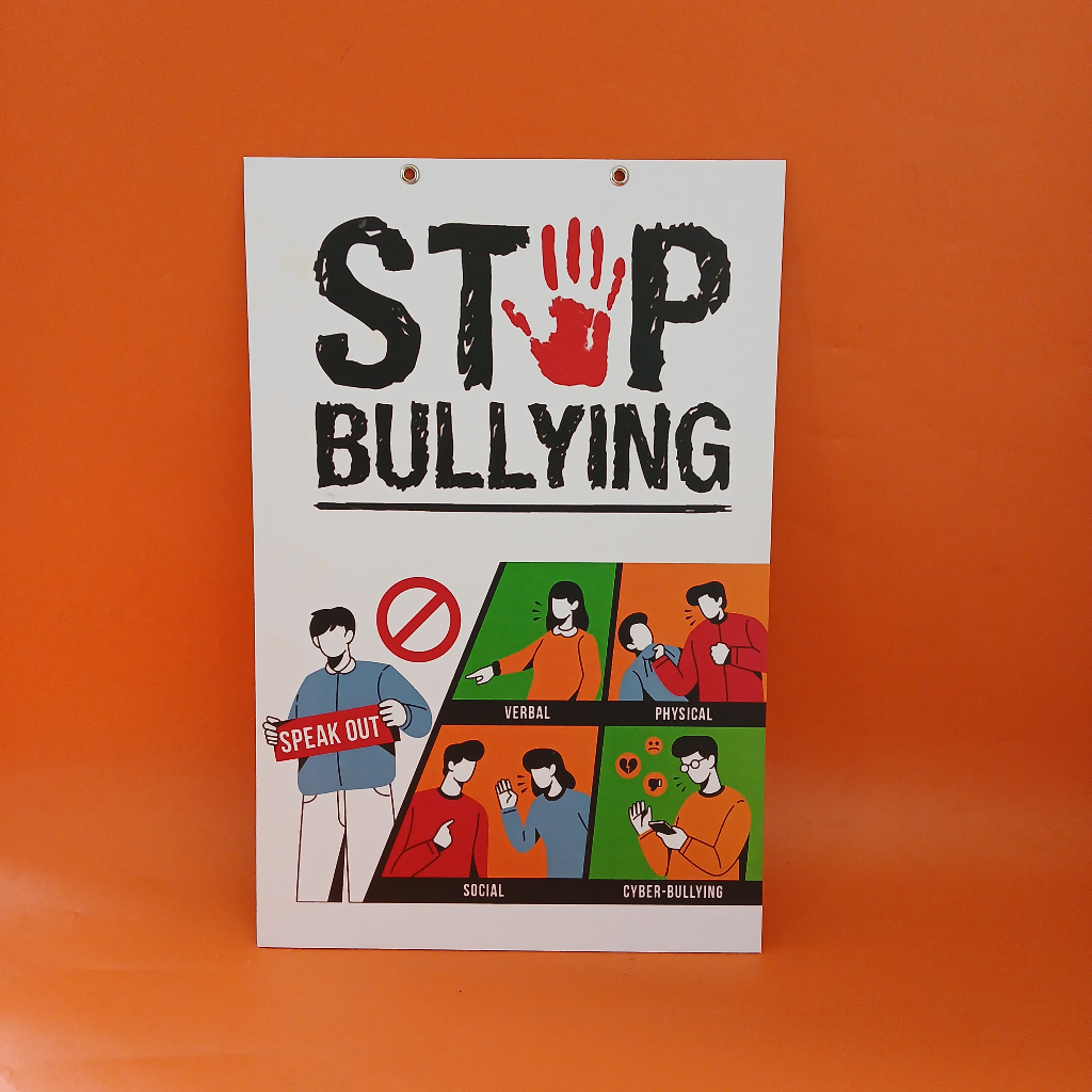 Jual Hard Poster A3 Stop Bullying - Hard Poster Hindari Segala Bentuk Bullying- Hard Poster ...