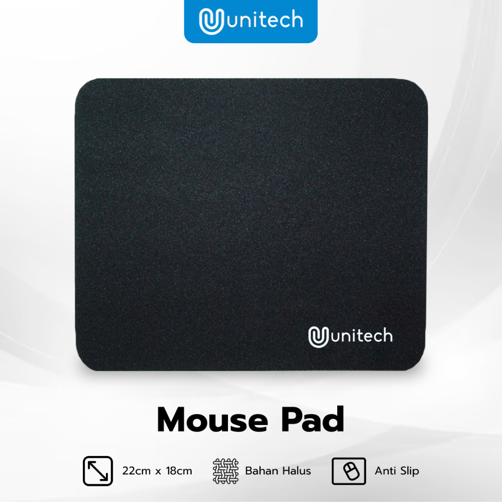 Jual Mousepad Hitam Polos Anti Selip Tatakan Alas Mouse Notebook ...