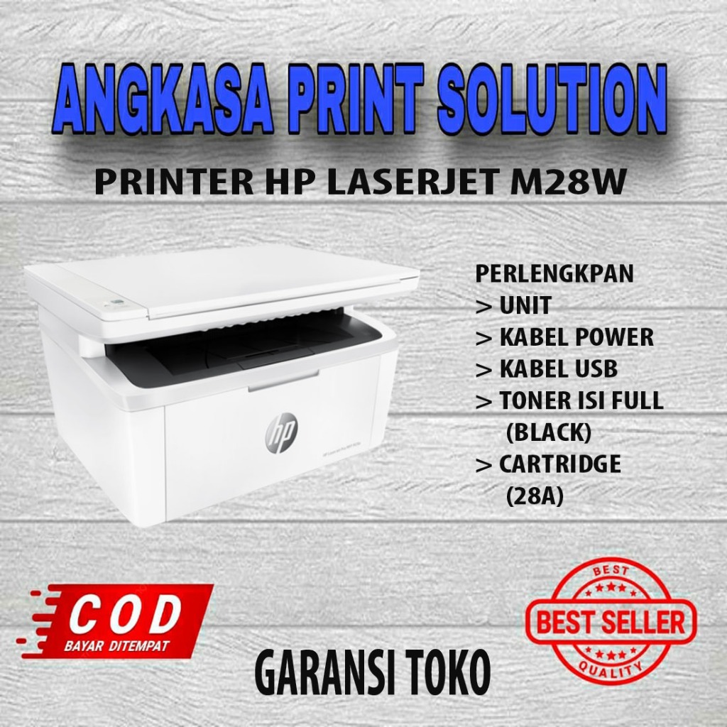 Jual printer hp laserjet pro mfp m28w | Shopee Indonesia