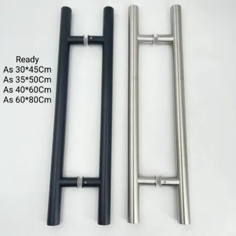 Jual Pull Handle Tarikan Pintu Kaca - Pull Handle H - Gagang Pintu Kaca ...