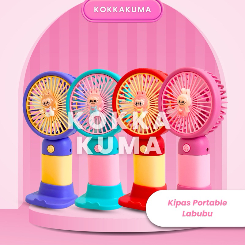 Jual ( KKM ) Labubu Kipas Portable Handheld / Hand Held Fan Pop Mart ...