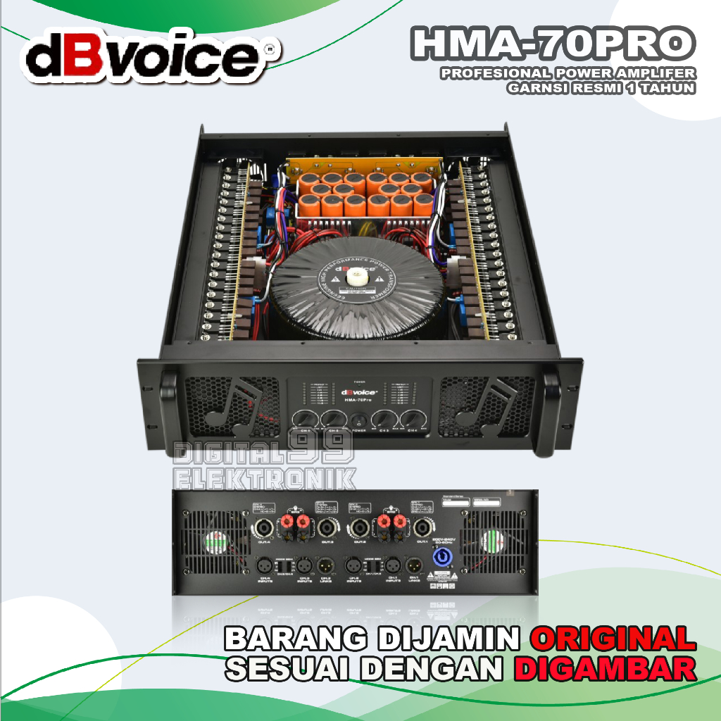 Jual Power Amplifier Class H DB VOICE HMA70PRO | HMA 70PRO | HMA-70PRO Original | Shopee Indonesia