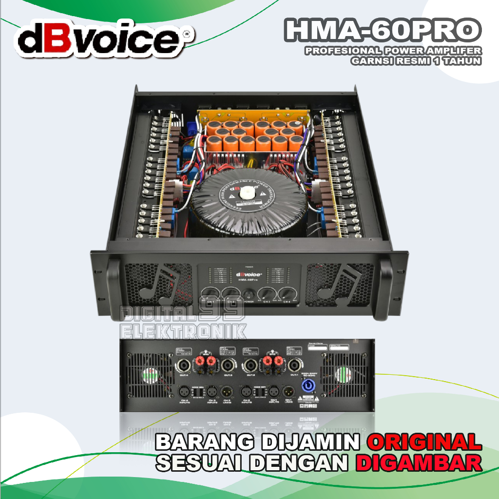 Jual Power Amplifier Class H DB VOICE HMA60PRO | HMA 60PRO | HMA-60PRO Original | Shopee Indonesia