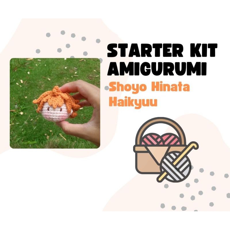 Jual Starter Kit Amigurumi Shoyo Hinata Haikyuu/DIY Stater Kit ...