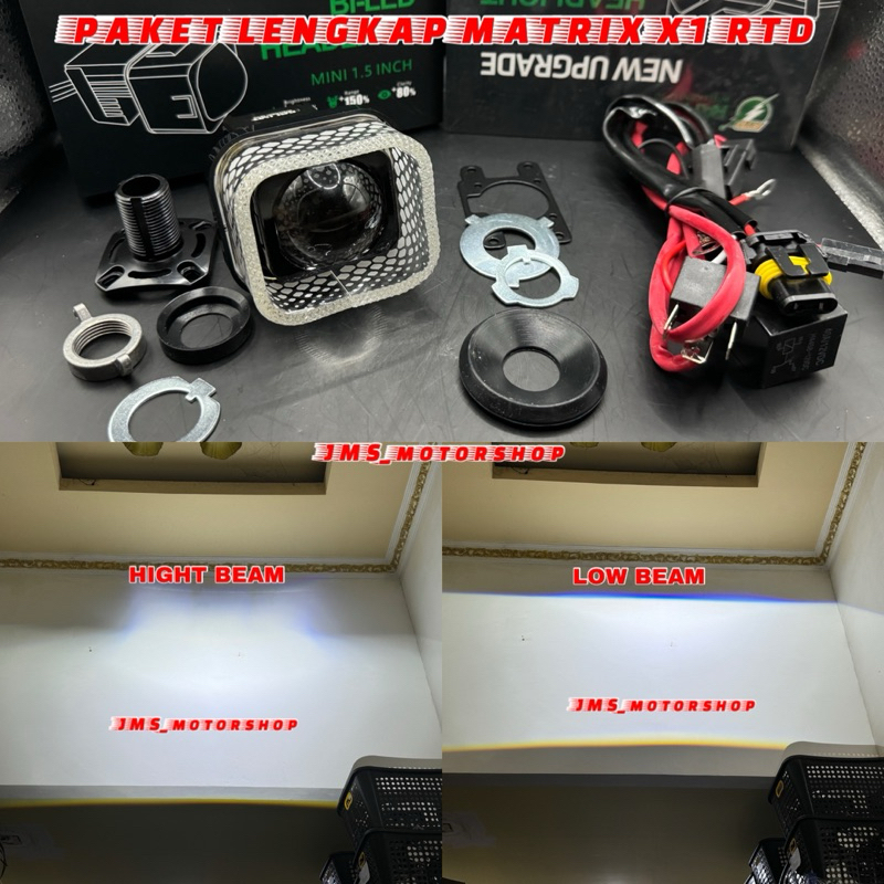 Jual PAKET HEMAT BILED MATRIX X1 1,5INCH RTD RAYTON PLUS SHROUD MATRIX ...