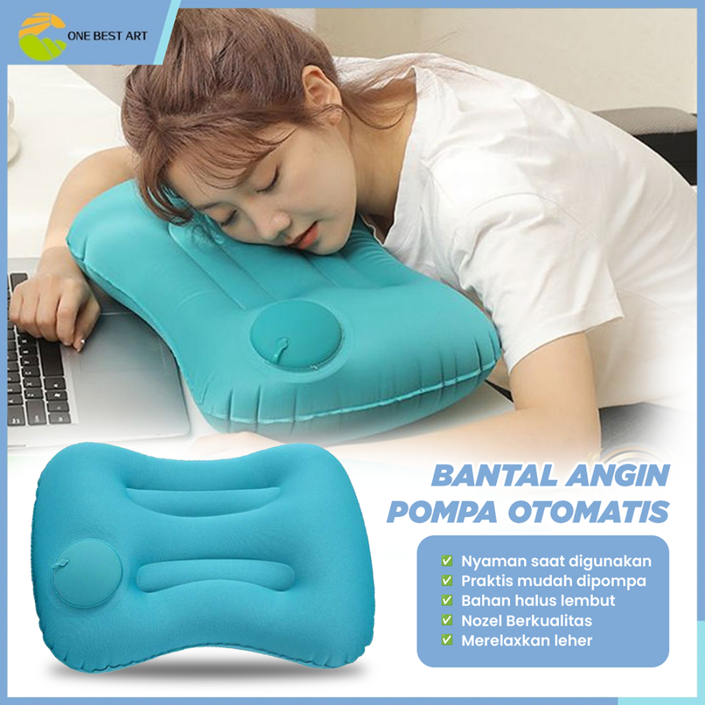 Jual One Best Art - Bantal Angin Pompa Otomatis Traveling Inflatable ...
