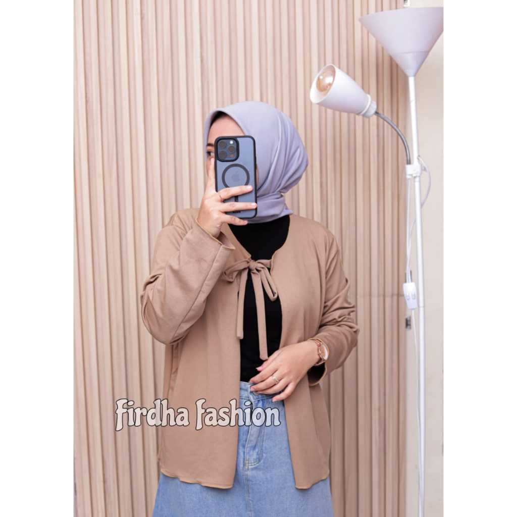 Jual outer oversize Cardigan Crop Tali Korean Knit rib | Shopee Indonesia