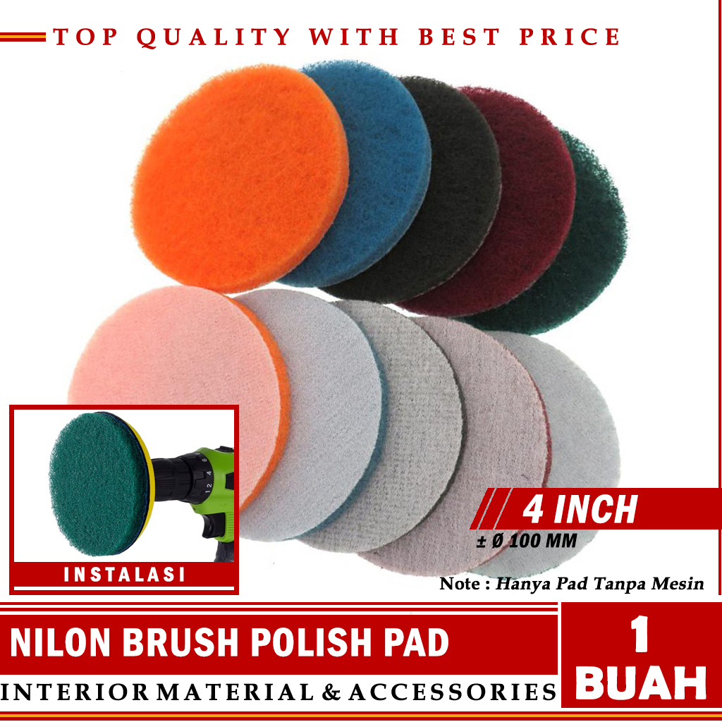Jual Spons Amplas Stainless Scouring Pad Velcro 4 Inch | Shopee Indonesia