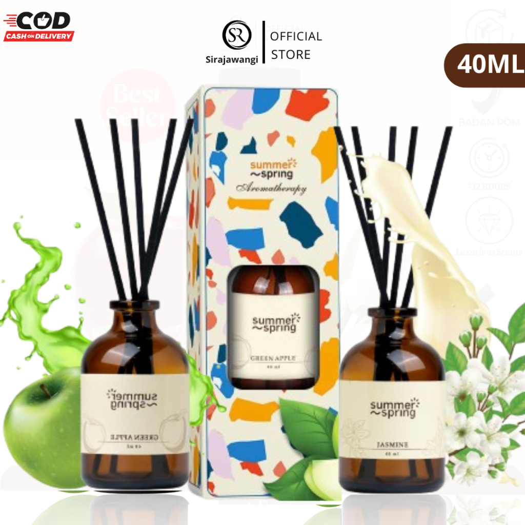 Jual Summer spring tong tji pengharum ruangan reed diffuser jasmine tea ...