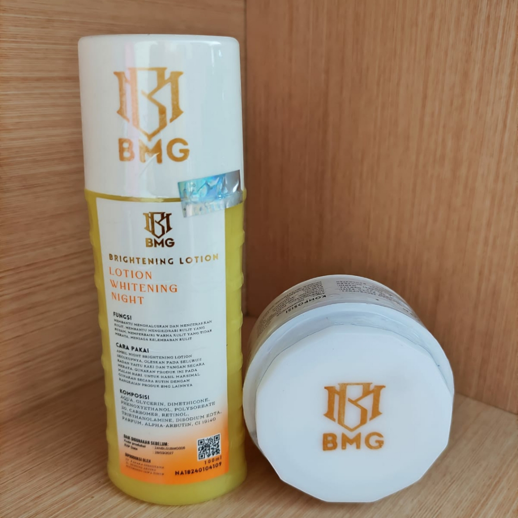 Jual BMG LOTION paket hemat 2 in 1 isi [1.lotion kuning 1.body cream ...