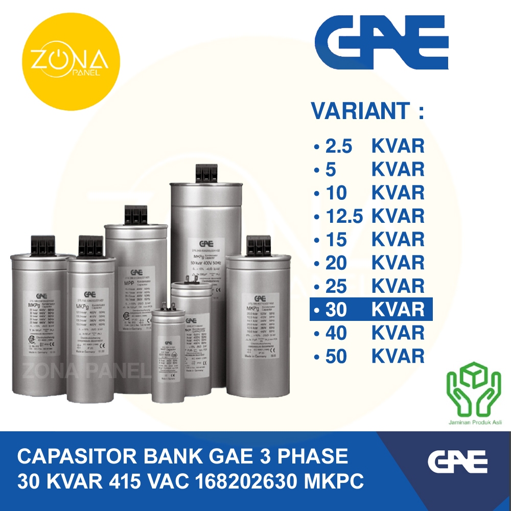 Jual KAPASITOR CAPASITOR BANK GAE 30 KVAR 30KVAR 415V 3 PHASE 168202630 | Shopee Indonesia