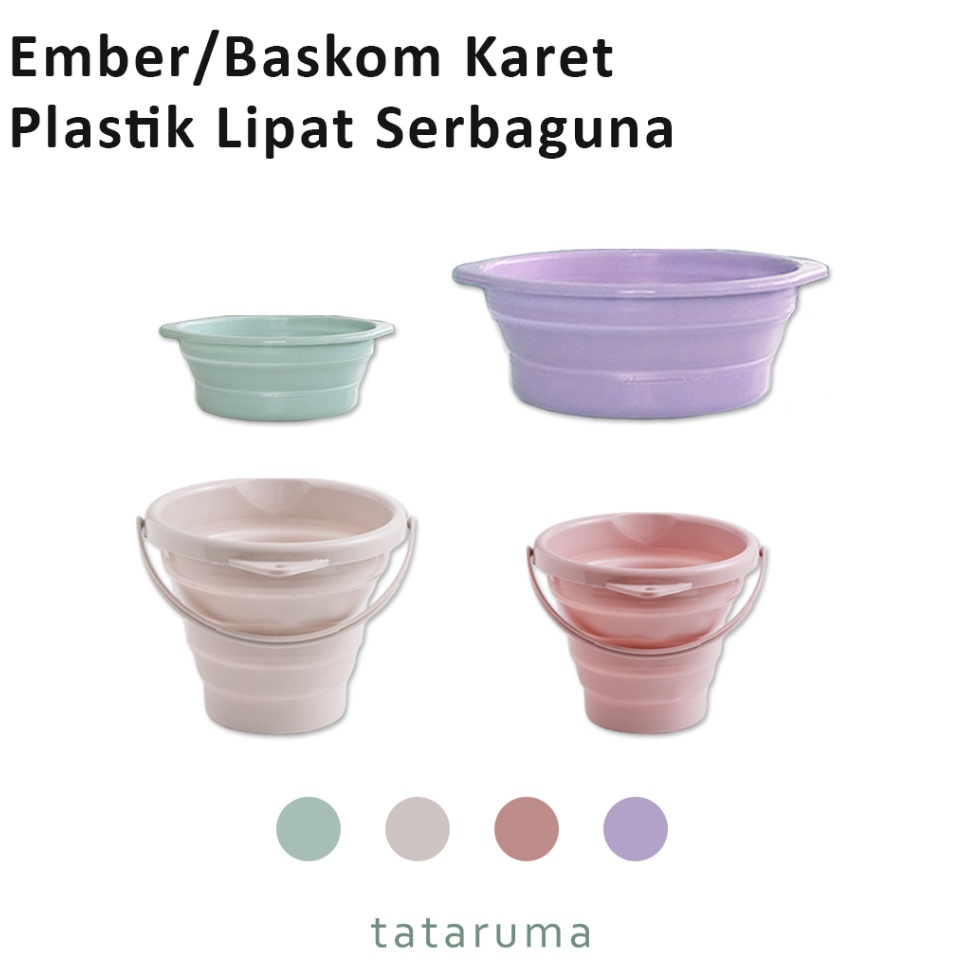 Jual Terpopuler TATARUMA Baketsu Ember Baskom Lipat Karet Foldable ...