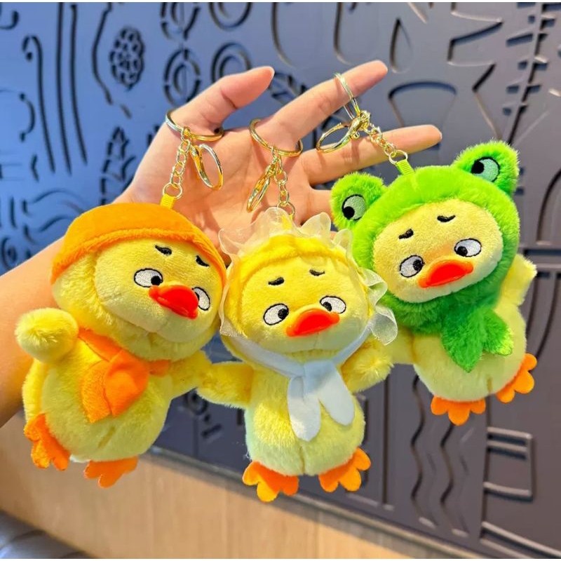Jual Gantungan Kunci Bebek Emoticon Cute Made In Bangkok / Barang ...