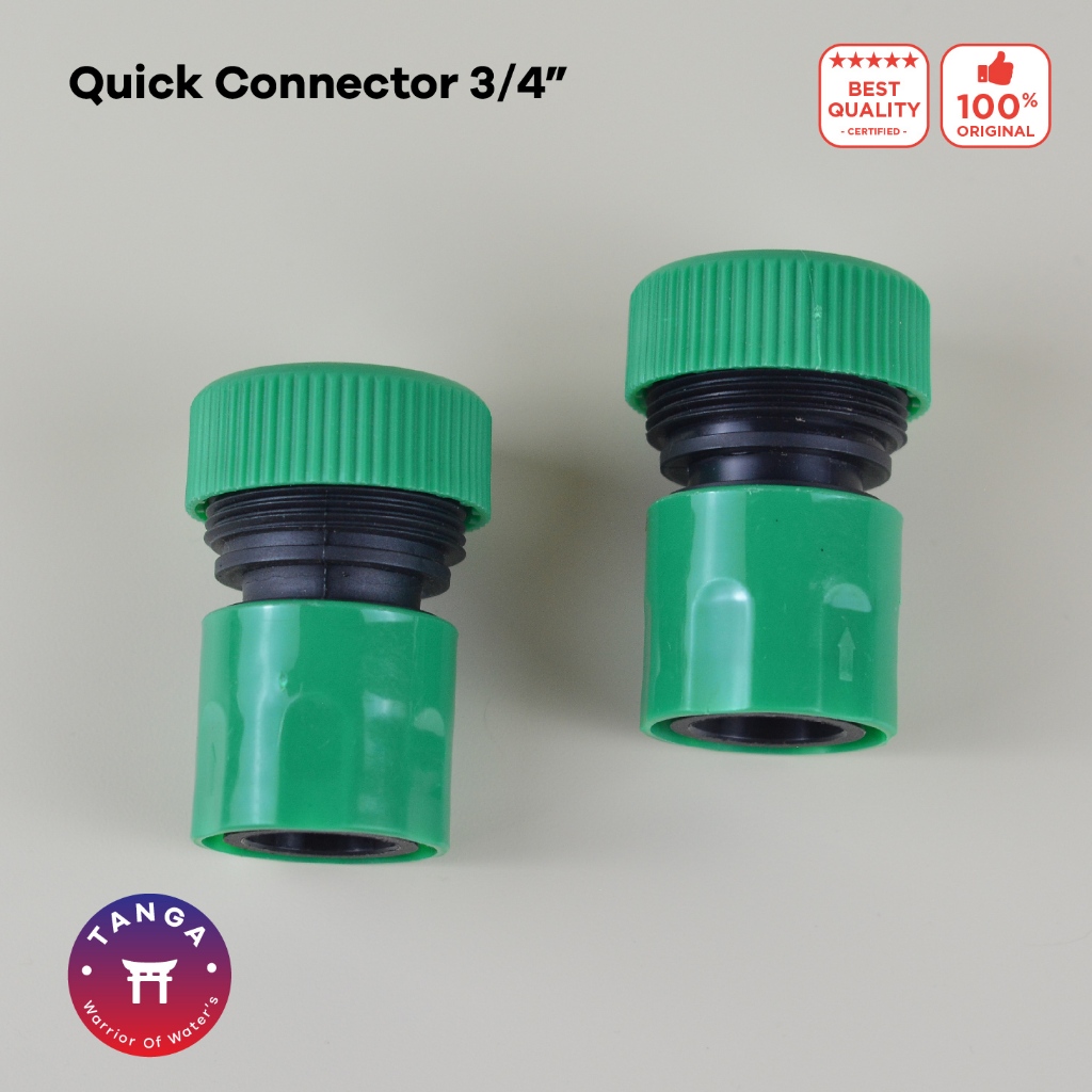 Jual Quick Connector 3/4” Nepel Release Hose Selang Air Kran Air Taman ...
