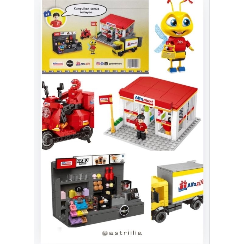Jual Alfa bricks mainan briks alfamart 5 macam koleksi | Shopee Indonesia