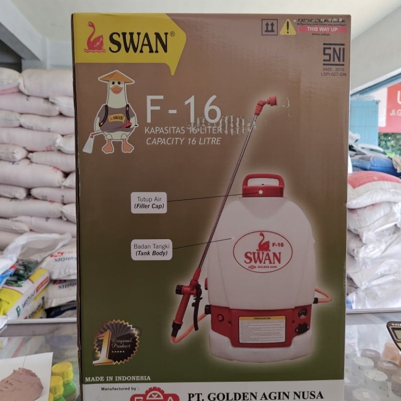 Jual Tangki semprot sprayer elektrik swan f16 /alat semprot hama swan ...
