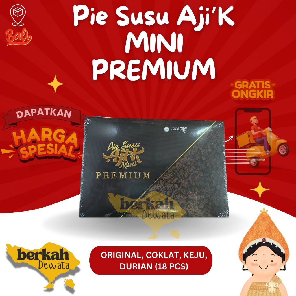 Jual Pie Susu Ajik Krisna Mini PREMIUM Edition Asli Bali | Shopee Indonesia