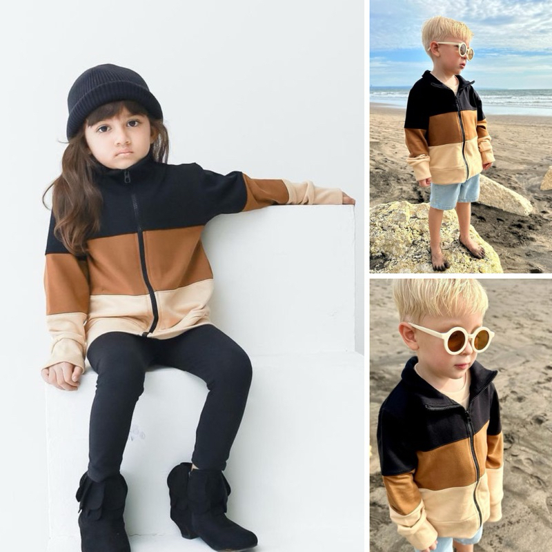 Jual Little Pep Jacket l Outerwear Jaket Anak Unisex Polos Hangat ...
