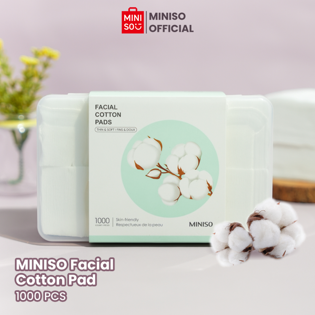 Jual MINISO Official Kapas Wajah Tipis 1000 pcs / Kapas Toner Facial ...