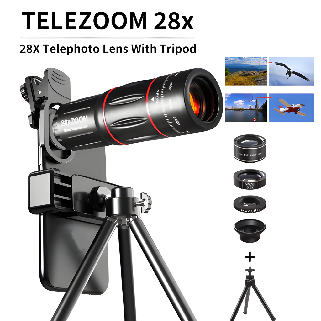 Jual 28X Zoom HP Lensa Apexel 18x25 Original Tele Zoom Apexel 18X Lensa ...
