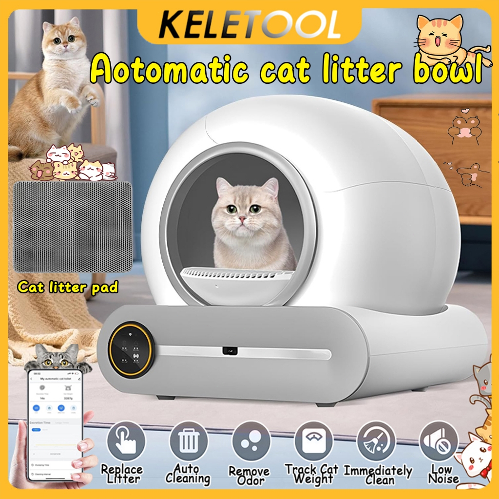 Jual toilet kucing liter box kucing WiFi Automatis Profesional Cat ...