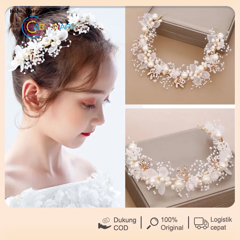 Jual Ikat Kepala Rambut Daun Emas Anak-anak, Aksesori Rambut Bunga ...