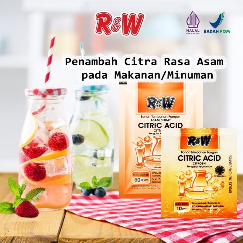 Jual citic acid/citrun cap Rw 50 gr | Shopee Indonesia