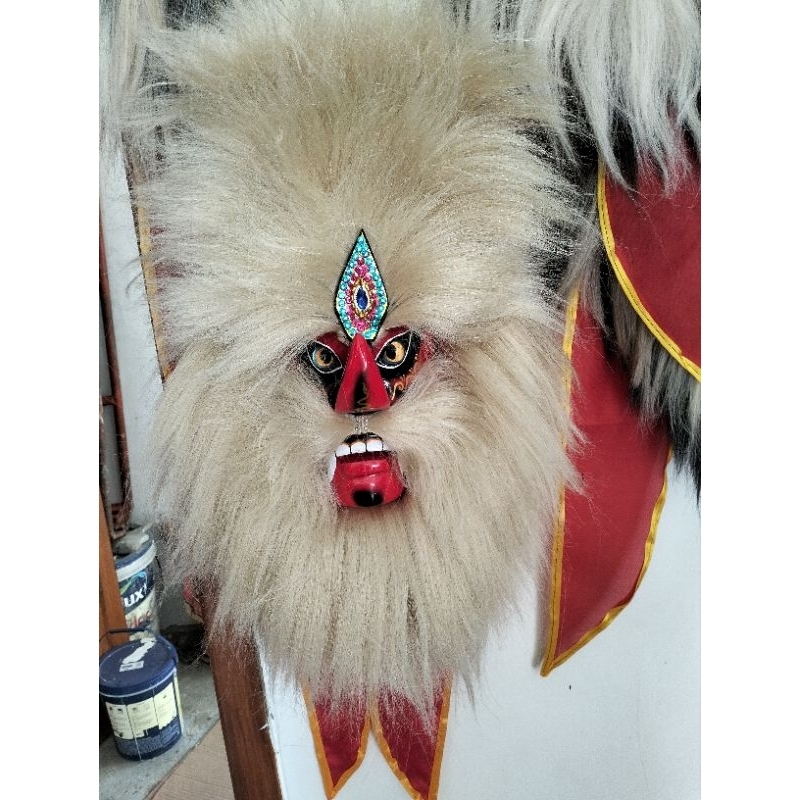 Jual topeng bujang ganong super|| topeng ganongan reog Ponorogo rambut ...