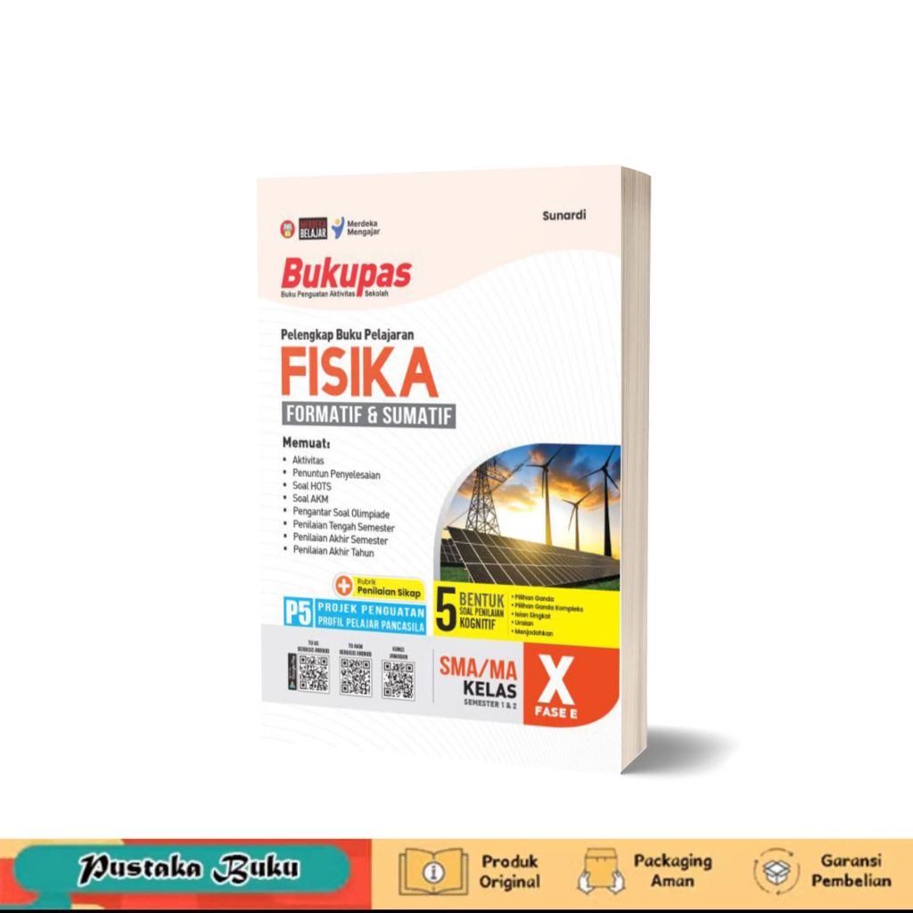 Jual Bukupas Ringkasan Materi dan Soal Latihan Fisika SMA/MA Kelas 10/X Kurikulum Merdeka ...