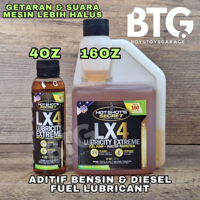 Jual HSS LX4 Hot Shots Secret Lubricity Extreme Diesel Aditif Pelumas ...