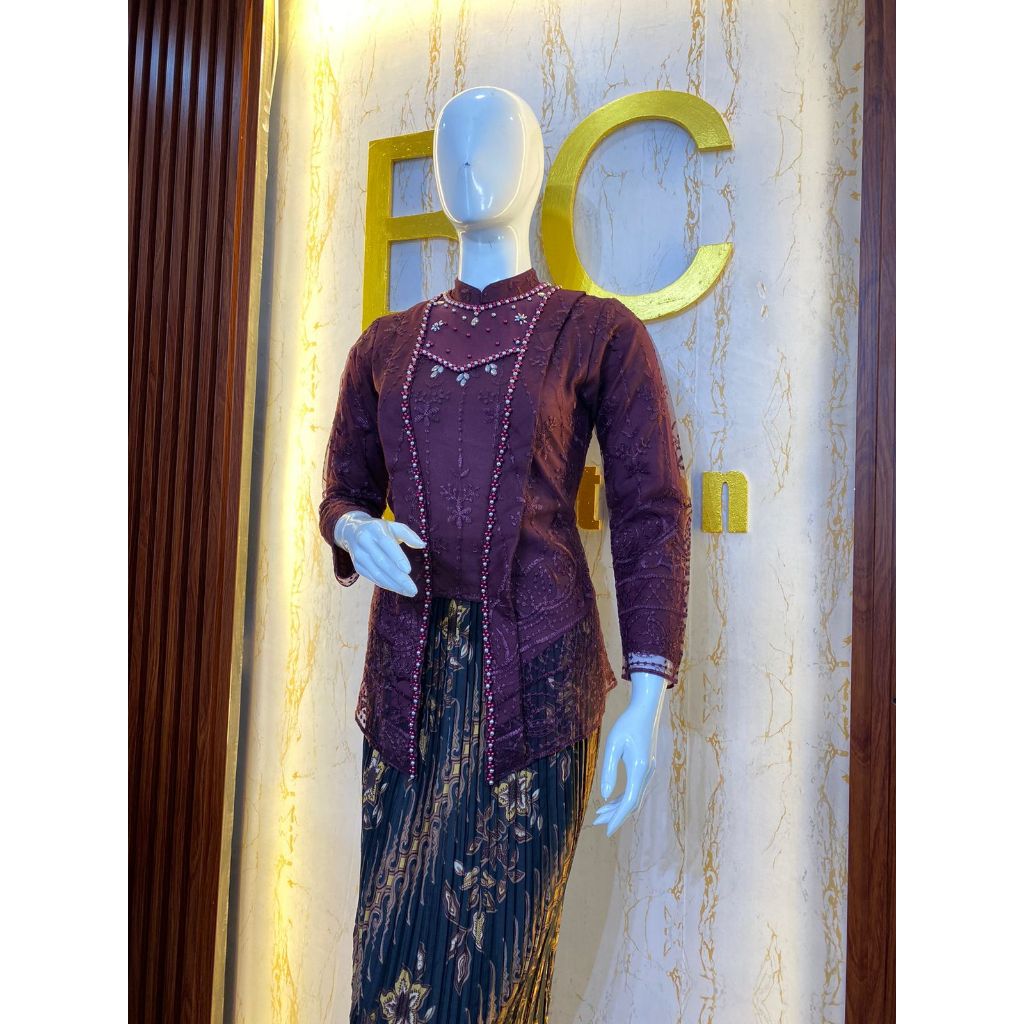 Jual kebaya kutu baru sanghai/kebaya modern/kebaya wisuda/kebaya tile/kebaya pesata | Shopee ...