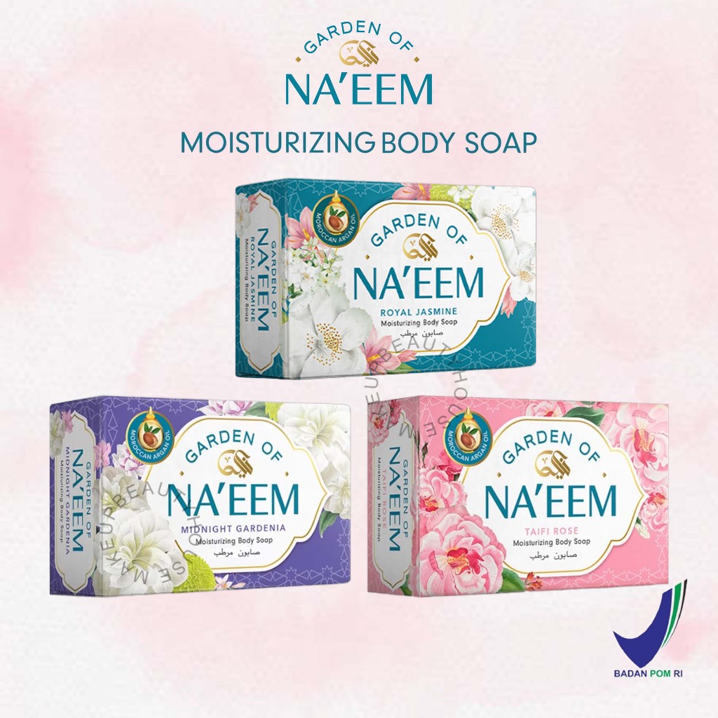 Jual NAEEM Moisturizing Body Soap 75gr - Garden Of Naeem Sabun Batang ...