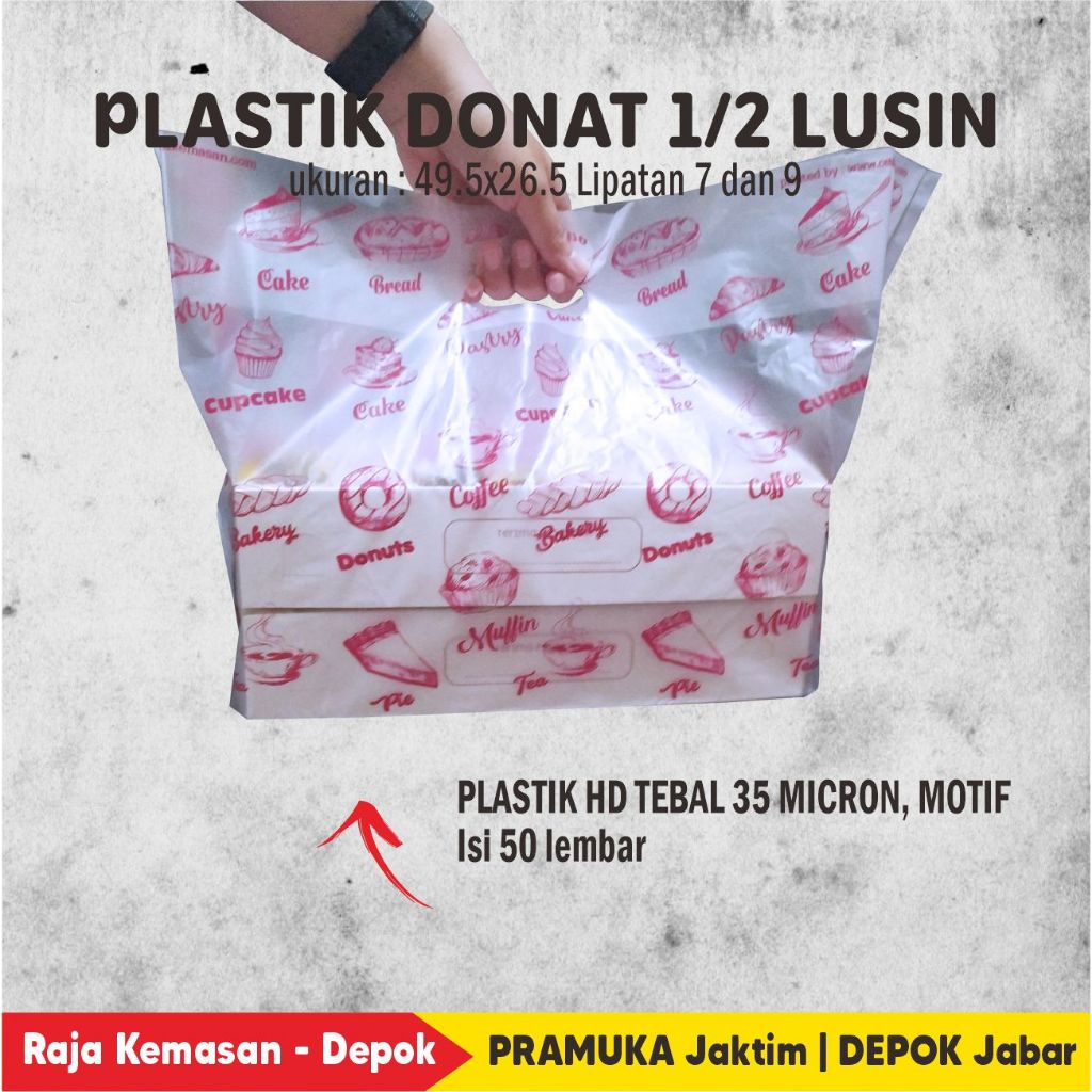 Jual Plastik Box Donat Isi 6 Motif (1 pack isi 50 pcs) | Shopee Indonesia
