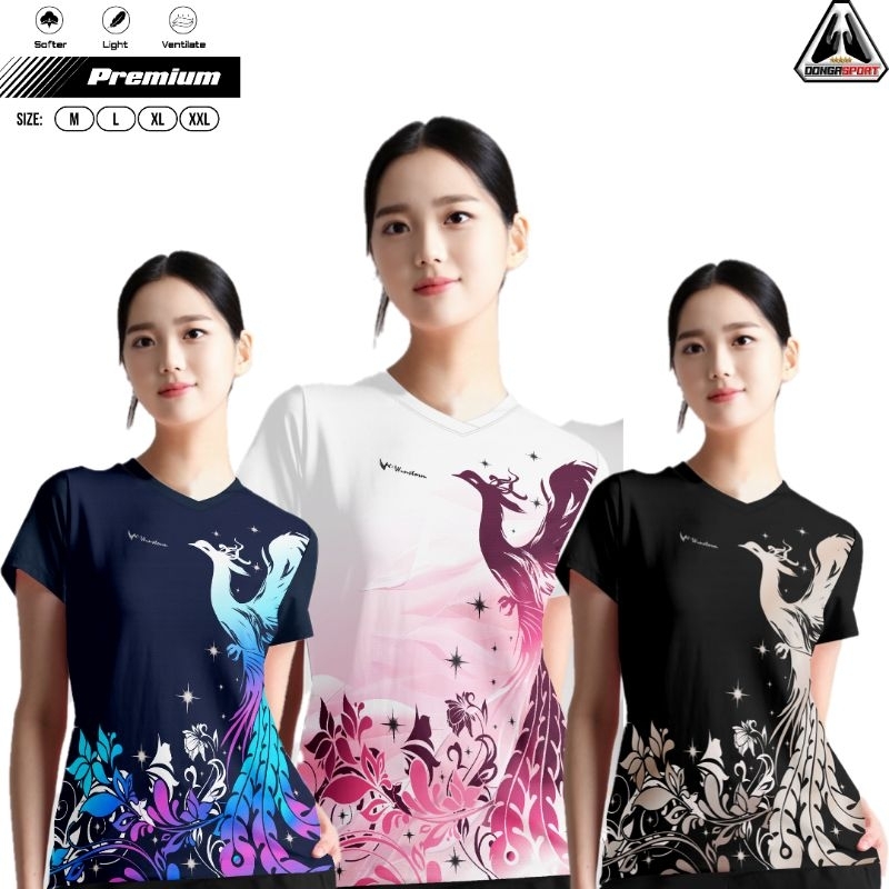 Jual BCW Wins Phoenix Baju Olahraga Premium Cewe Baju Badminton Wanita ...