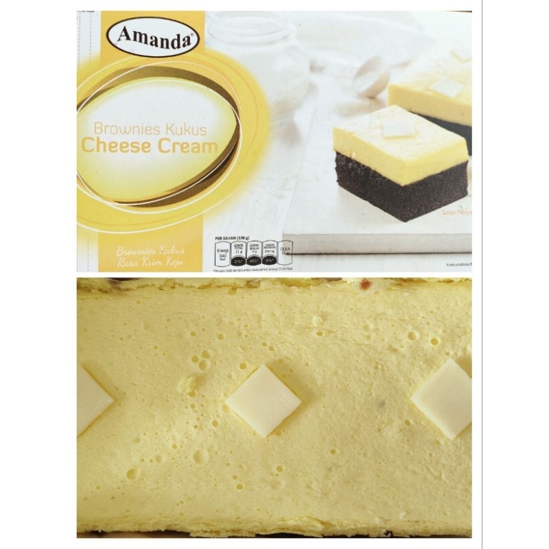 Jual Brownies Amanda Cheese Cream Kue Brownies Coklat Keju Buatan ...